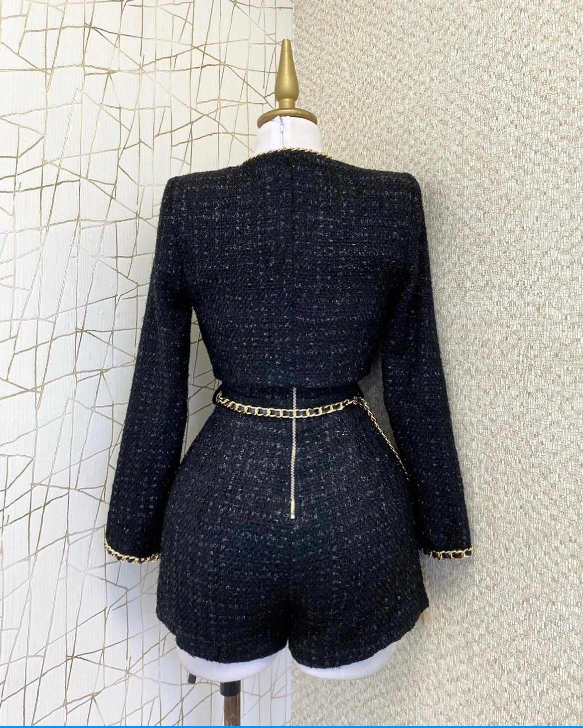 Shanti Tweed Romper Set (MULTIPLE COLORS) – Mahdera